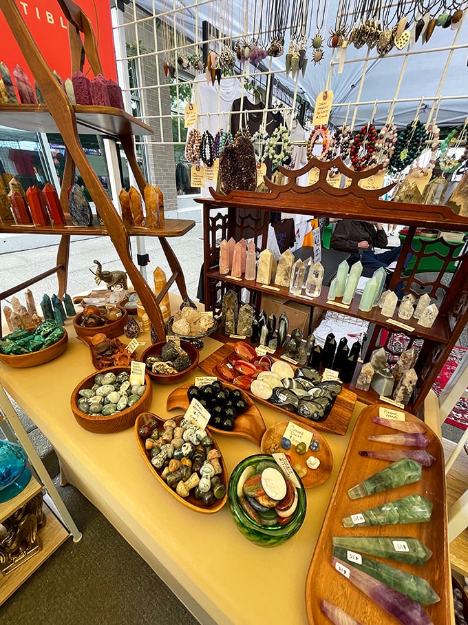 Crystal kingdom where metaphysical meets magnificent. Even skeptics might feel the energy radiating from these geological wonders.