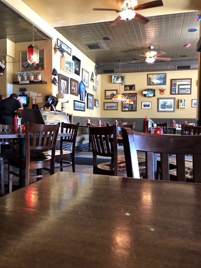 The dining room feels like Wisconsin's living room &ndash; warm, inviting, and absolutely certain you should have another helping of whatever you're eating.