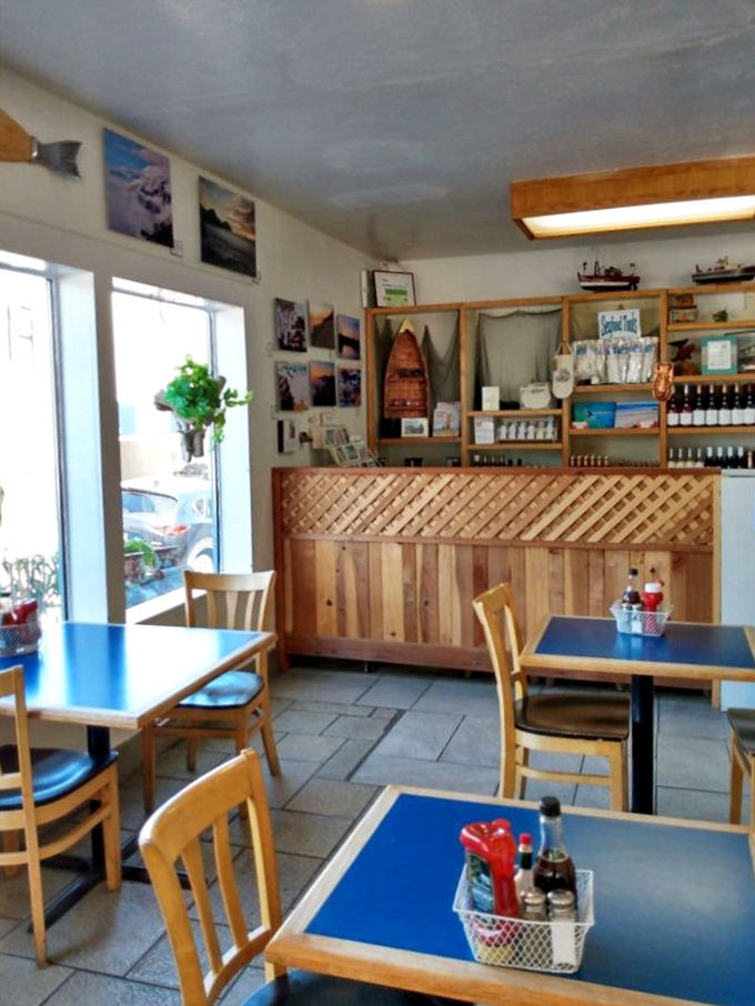 Wooden tables, nautical touches, and natural light create that quintessential coastal eatery vibe where calories don't count and seafood stories grow taller.