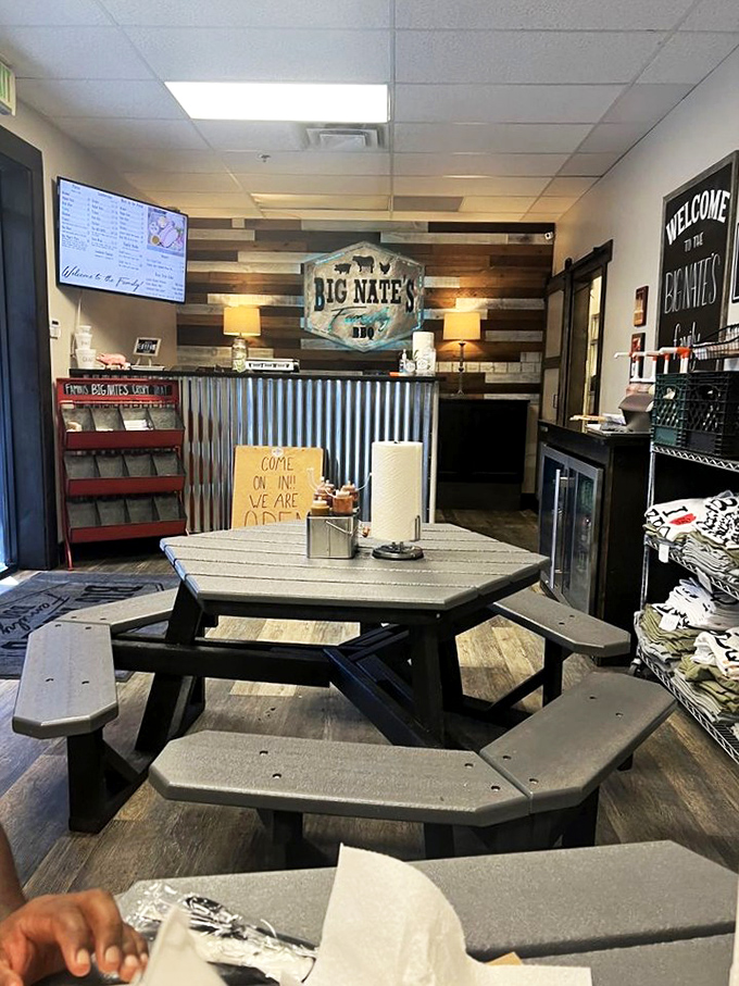 The ordering counter with its corrugated metal front &ndash; barbecue's version of mission control, where smoke-infused dreams come true.