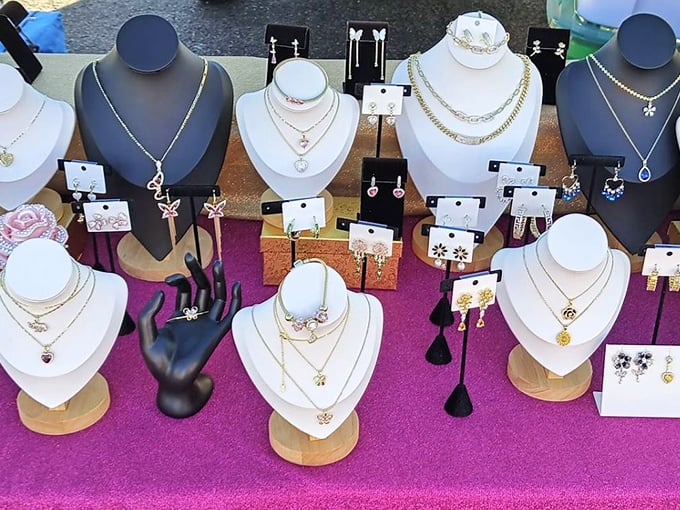 Treasure island for the accessory enthusiast&mdash;where butterfly pendants and delicate chains await their moment to transform an outfit from ordinary to memorable.