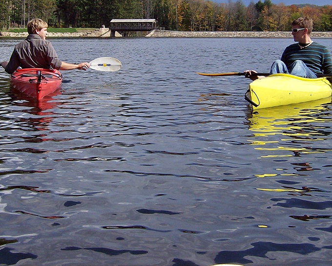 Kayaking near Bradford offers peaceful water recreation without the crowds, proving you don't need an ocean for a perfect paddle day.
