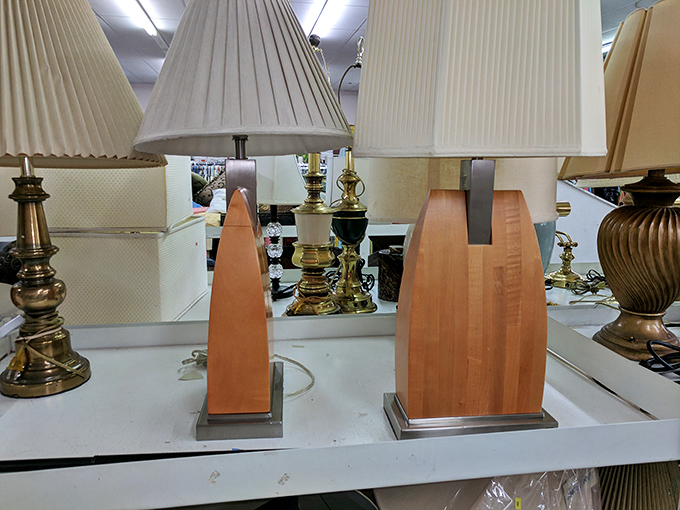 Lamps that have illuminated decades of living rooms stand ready for their next home. That perfect reading light might be hiding in plain sight.