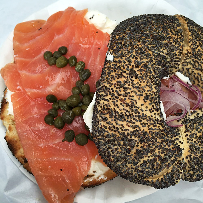 The bagel that launched a thousand brunches. That poppy seed masterpiece with lox and capers is the breakfast equivalent of winning the lottery.