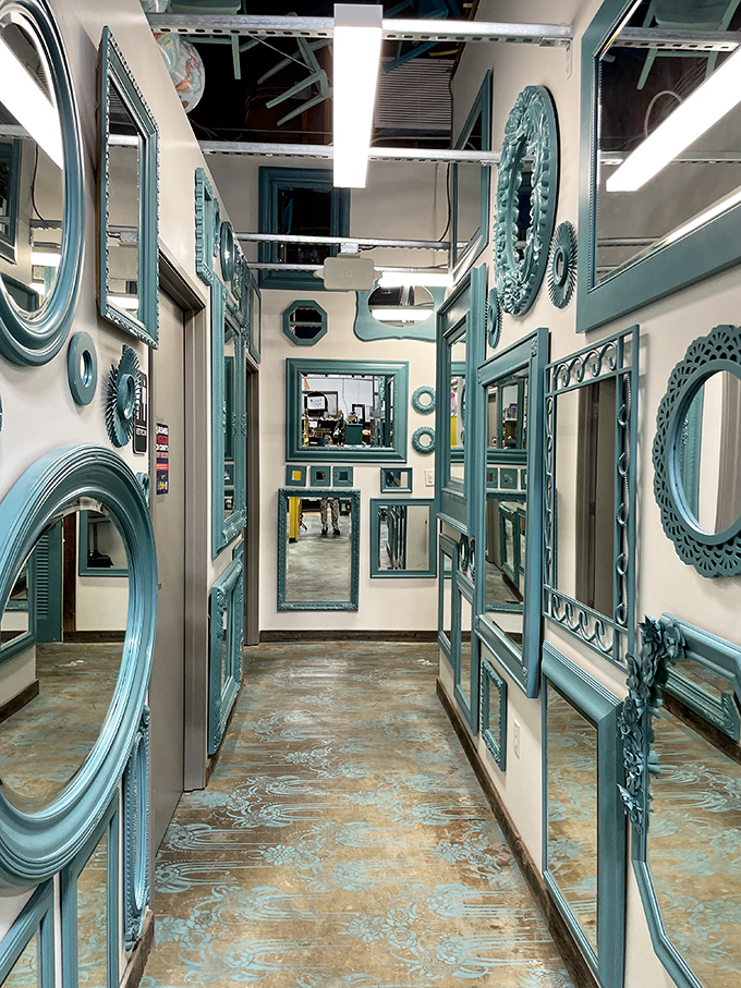 A mirror gallery that would make Versailles jealous, offering reflection opportunities for every style and budget imaginable.