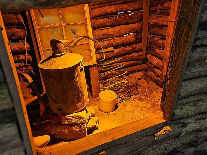 This recreated moonshine still reminds us that before underground speakeasies, there were actual underground operations. Prohibition-era entrepreneurs knew location was everything.