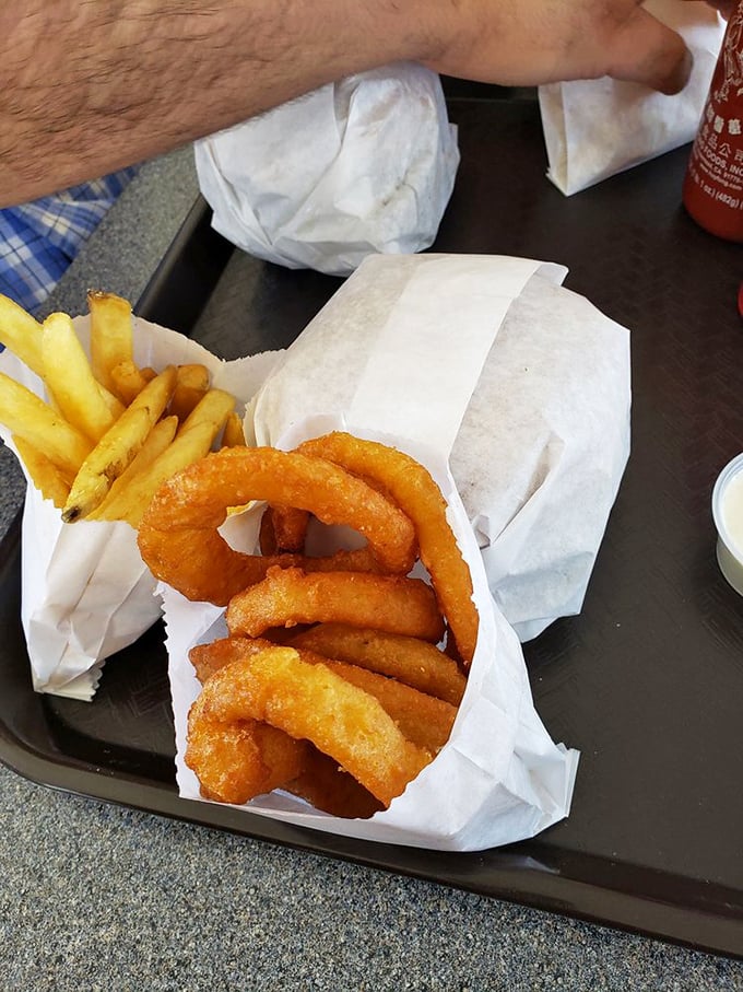Onion rings with the perfect crunch-to-softness ratio &ndash; the kind that make you wonder why you ever waste calories on lesser versions.