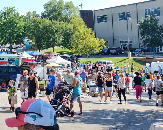 The outdoor bazaar where social distancing happens naturally&mdash;until someone spots that perfect vintage lamp at the same moment you do.