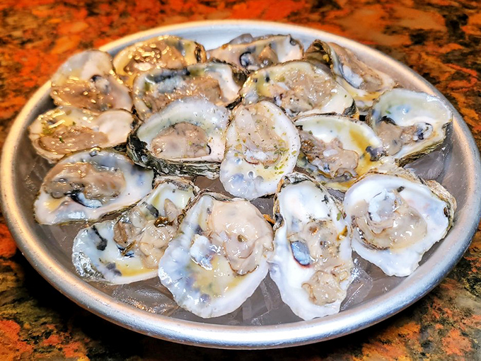 Fresh oysters on the half shell &ndash; nature's perfect appetizer. Briny, delicate treasures from the sea that need nothing more than a squeeze of lemon.