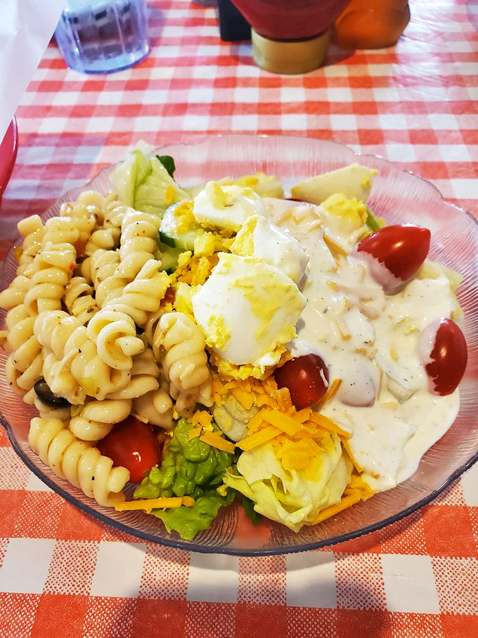 A salad that doesn't apologize for being a salad&mdash;hearty, colorful, and substantial enough to satisfy even dedicated carnivores.