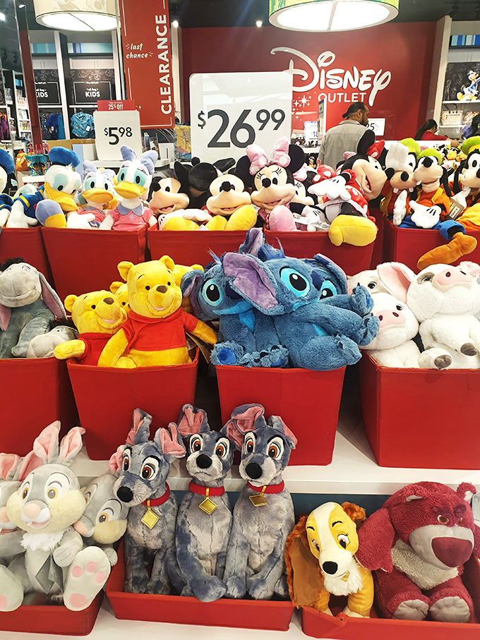 The Disney Store's plush paradise&mdash;where adults pretend they're shopping for kids while secretly eyeing Stitch for themselves.