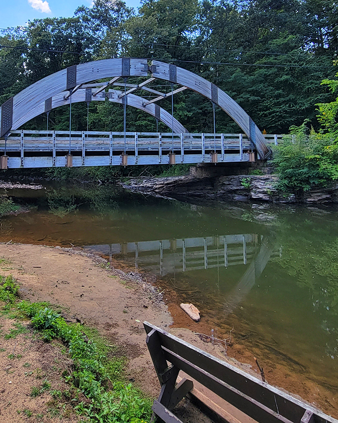 The suspension bridge offers equal parts scenic views and mild terror. Nothing says "quality family time" like watching Dad pretend he's not nervous crossing it.