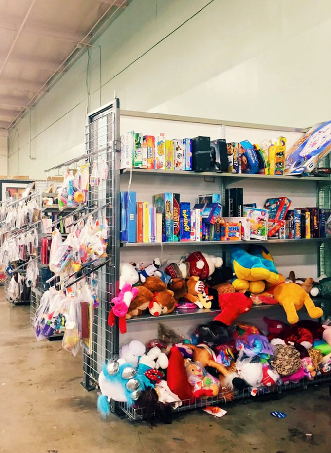 Stuffed animals and games create a nostalgic playground where childhood memories come flooding back instantly.