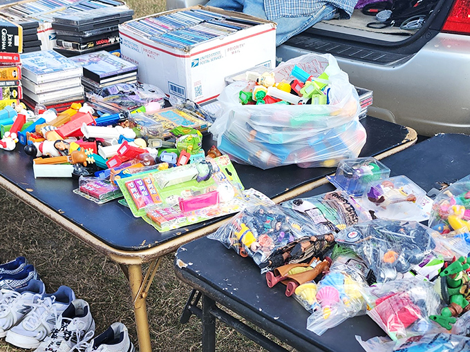 Childhood nostalgia sold by the bagful. These colorful toys might have lost their original owners, but they're ready for second acts in new playrooms.