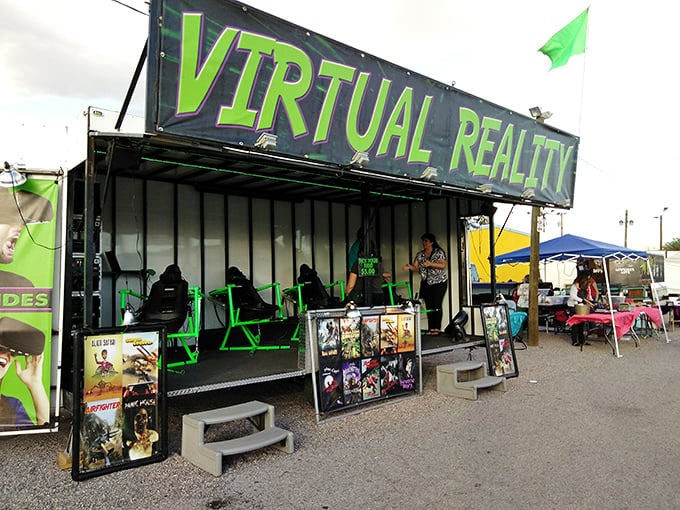 Step into tomorrow with virtual reality adventures that transport you beyond the desert into digital worlds.