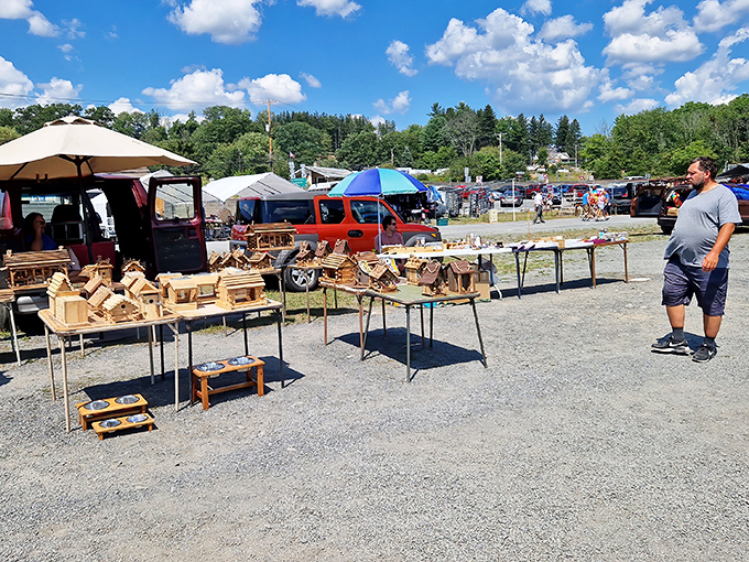 Mountains in the background, treasures in the foreground. Blue Ridge Flea Market frames every purchase with Pennsylvania beauty.