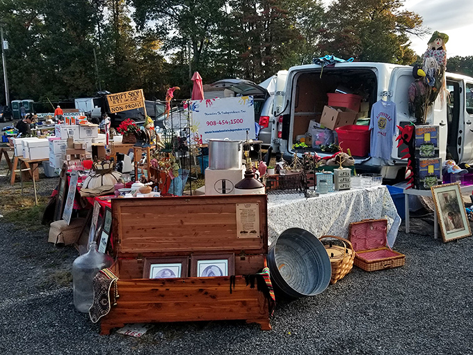 Blue Ridge Flea Market's outdoor section buzzes with activity as shoppers navigate a maze of potential treasures.