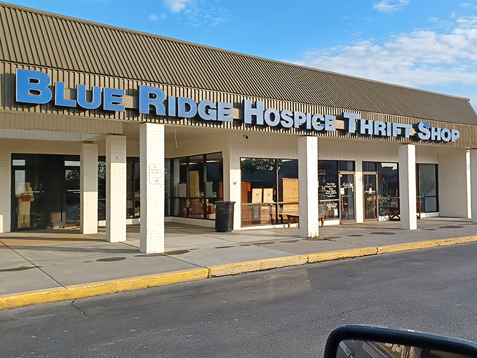 Blue Ridge Hospice Thrift's unassuming exterior belies the quality finds within &ndash; and every purchase supports compassionate care.