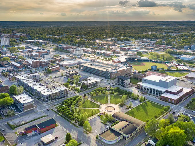 Bowling Green's historic downtown - where the architecture is as classic as your vinyl record collection, but the living costs won't make you sing the blues.
