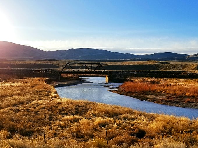 The gentle flow of the river near Carlin offers natural beauty and recreation that costs nothing but time.