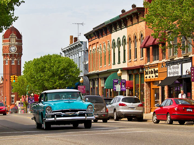 Chelsea's downtown storefronts look like they're posing for a "Best Small Towns" magazine cover.