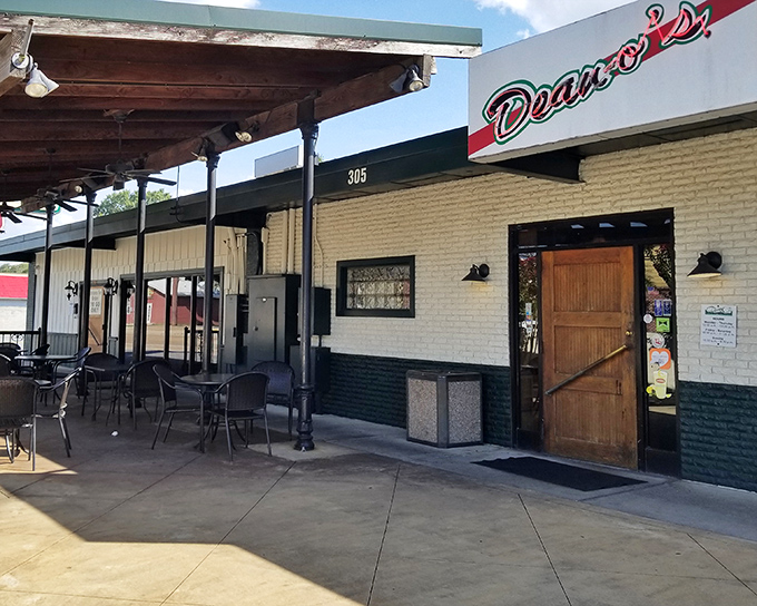 That covered patio isn't just an architectural feature&mdash;it's where Lafayette gathers for pizza therapy sessions.