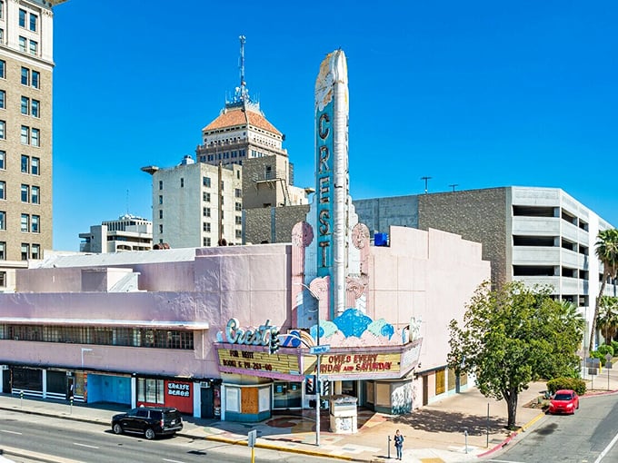 Fresno's downtown skyline represents big-city amenities without the big-city cost of living nightmare. 