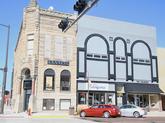 This corner building in Holdrege has probably been the site of countless community gatherings and morning coffee conversations.