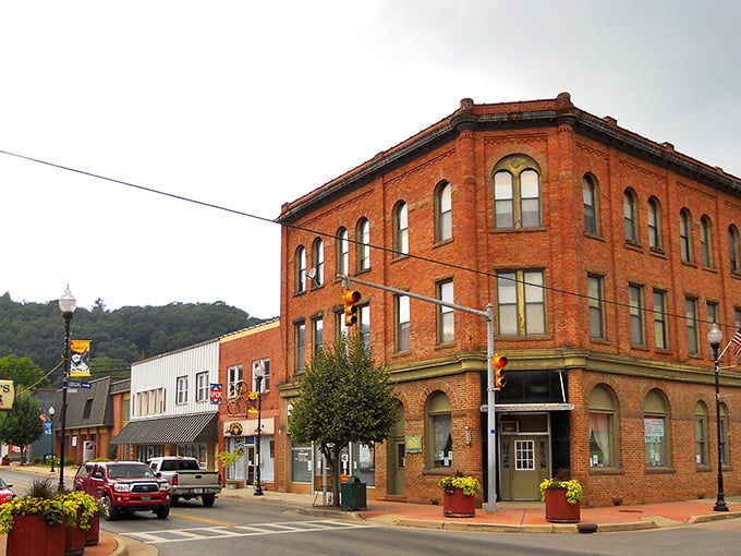Marlinton's main street has that "time stood still" quality where rushing through errands means you might miss three conversations.