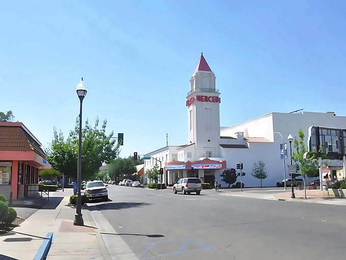 Merced's historic theater tower stands as a beacon of culture in this affordable college town. Old-world charm meets new-world healthcare!