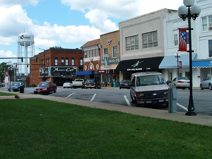 Newton's downtown features the kind of architecture that makes you want to park the car and explore on foot.