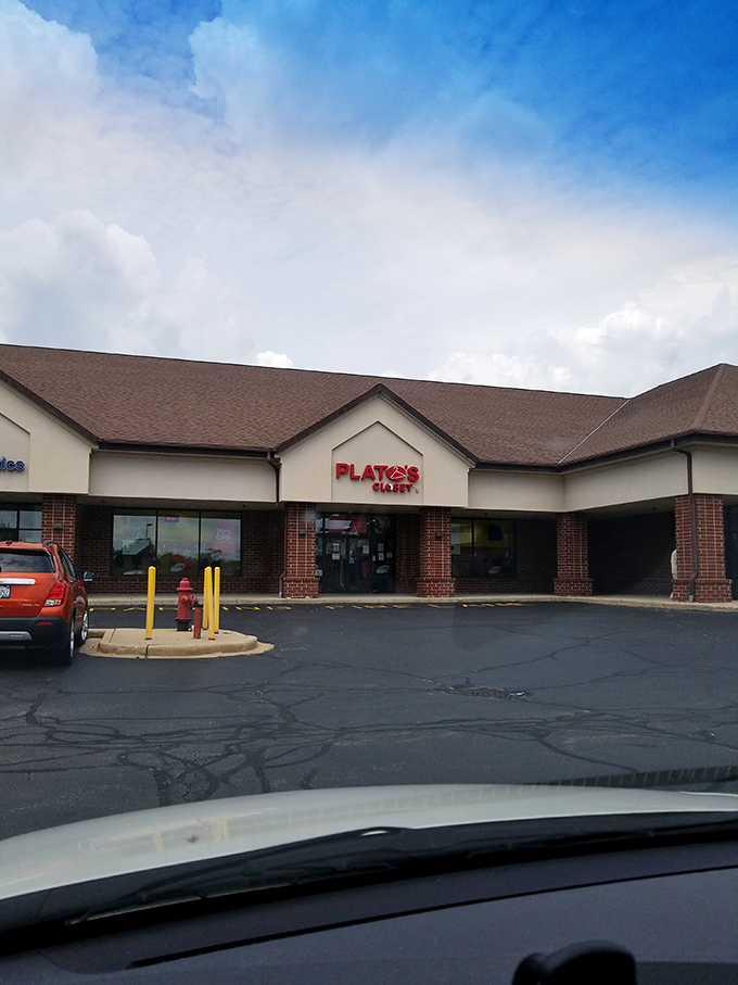 Plato's Closet's understated storefront hides a teenage fashion paradise within. Where yesterday's impulse buys become tomorrow's steals!