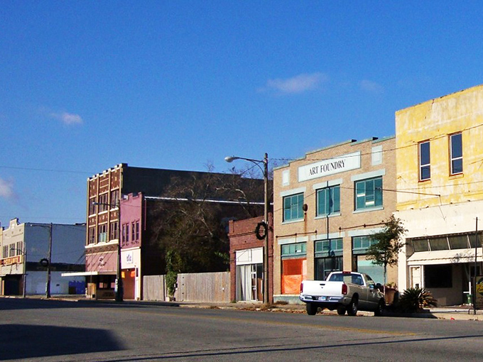 Once a booming port, now a canvas of still life&mdash;Port Arthur&rsquo;s downtown whispers stories through its weathered walls and creative revival, one brushstroke at a time.