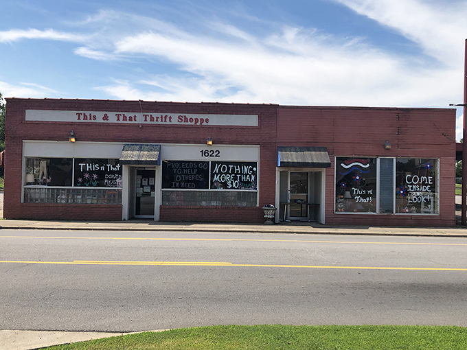 This & That's vintage brick storefront has probably seen decades of treasures come and go.