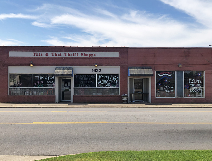 This & That's hand-painted windows invite you in like a friend saying, "Wait until you see what I found!"