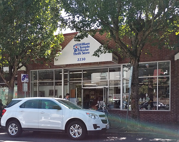 William Temple House wears its mission proudly - great deals that do good for the community. 