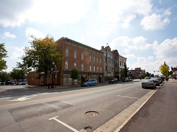 Wooster's historic downtown buildings gleam in the sunlight, offering both beauty and affordability to Social Security recipients.