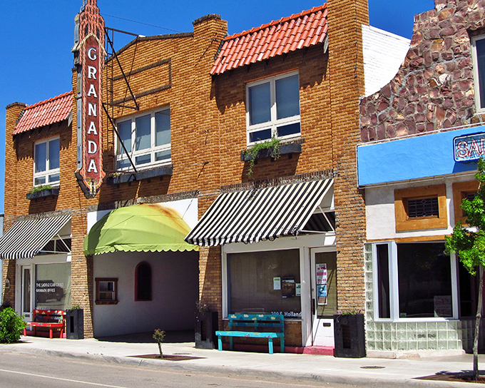 Desert peaks stand guard over streets where art galleries outnumber the traffic lights significantly.