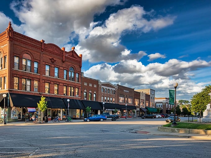 Charleston's classic corner building stands as a testament to small-town architecture and small-town prices.
