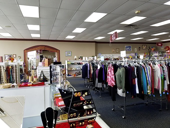 Neat, clean, and priced to please. Fair Market's interior proves thrift shopping doesn't have to be chaotic.