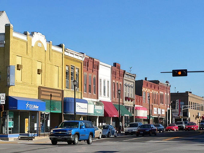 The historic buildings of downtown Fremont house affordable shops and restaurants perfect for retirees watching their Social Security dollars.