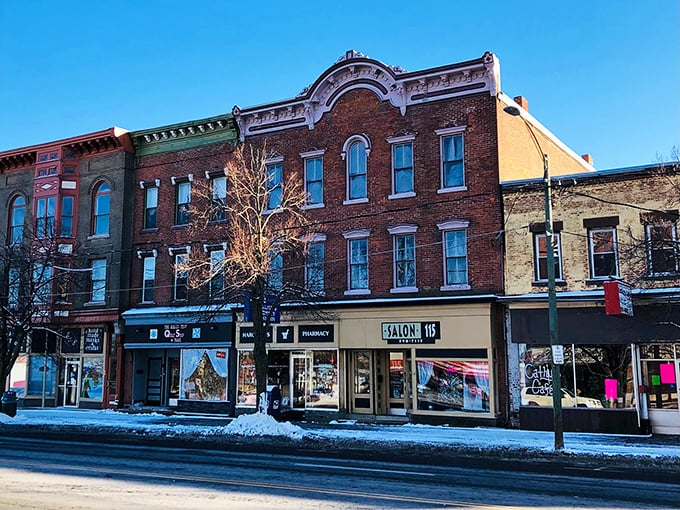The classic American main street in Fulton offers a glimpse into a simpler time when downtown was the heart of community life.