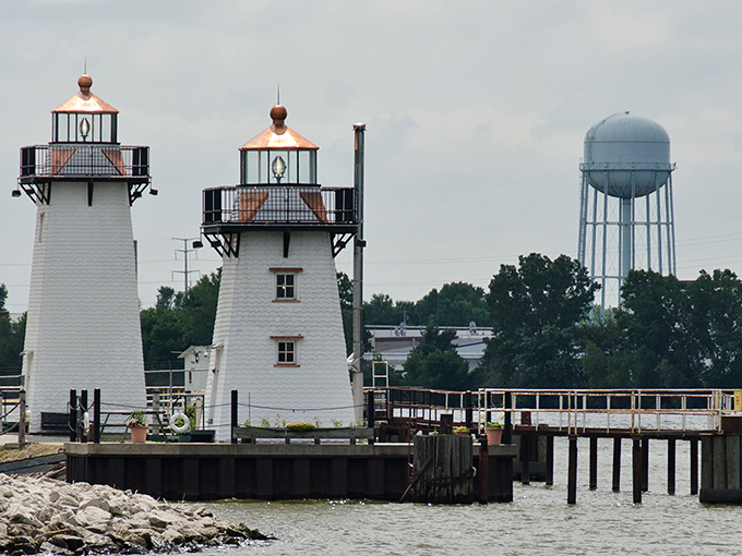 Downtown Green Bay's impressive buildings &ndash; where serious business happens Monday through Friday, and serious tailgating on weekends.