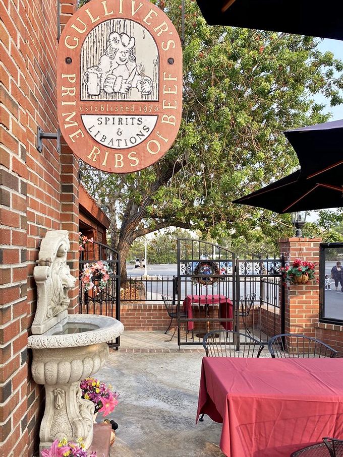 Gulliver's Restaurant: Established in the '70s but feeling centuries older. This charming courtyard entrance transports you straight to a British countryside inn.