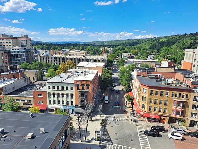 From this Ithaca overlook, you can almost see your retirement dollars stretching further across the valley below.