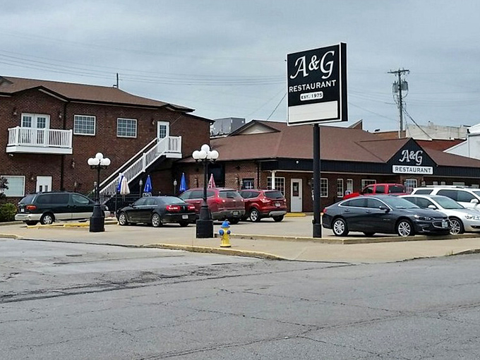 Historic storefronts in Maryville maintain their dignity and charm, like gentlemen who still know how to properly wear a hat.
