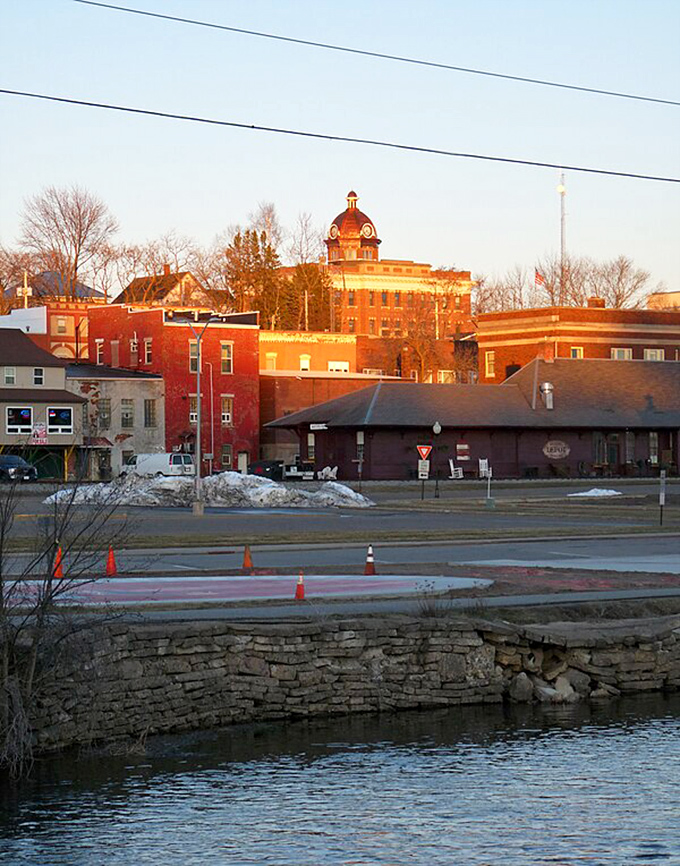 Medford's waterfront park offers the perfect spot to watch boats, birds, and clouds play across Lake Superior's vast blue canvas.