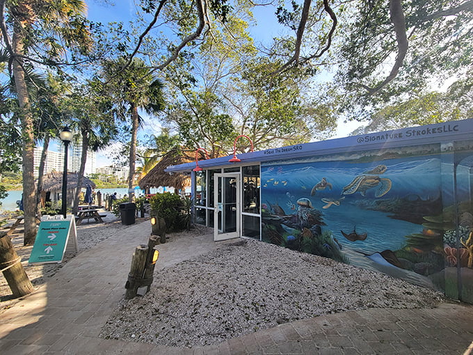 Nature's finest backdrop with a side of cold beer. O'Leary's proves that sometimes the best luxury is a simple chair facing the water.