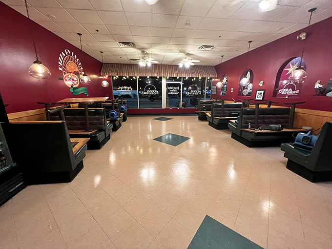 Behind that counter is where the magic happens - Pizza by George turns simple ingredients into slices of New Hampshire heaven.