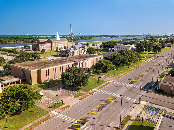 Port Arthur's waterfront setting combines industrial grit with natural beauty, creating a landscape that's authentically Texas without trying to be Instagram-perfect.